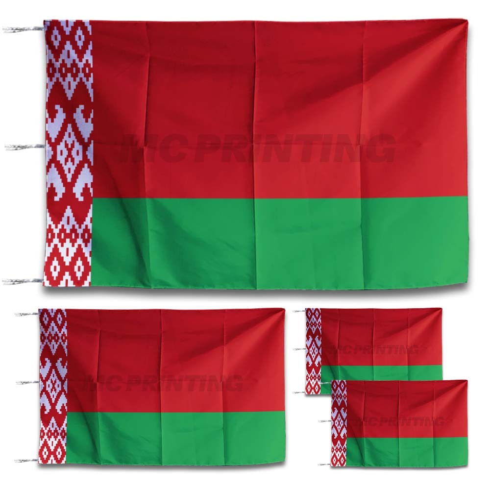 Jual Bendera Belarusia Bendera Negara Belarus Flag Bahan Satin Peles ...