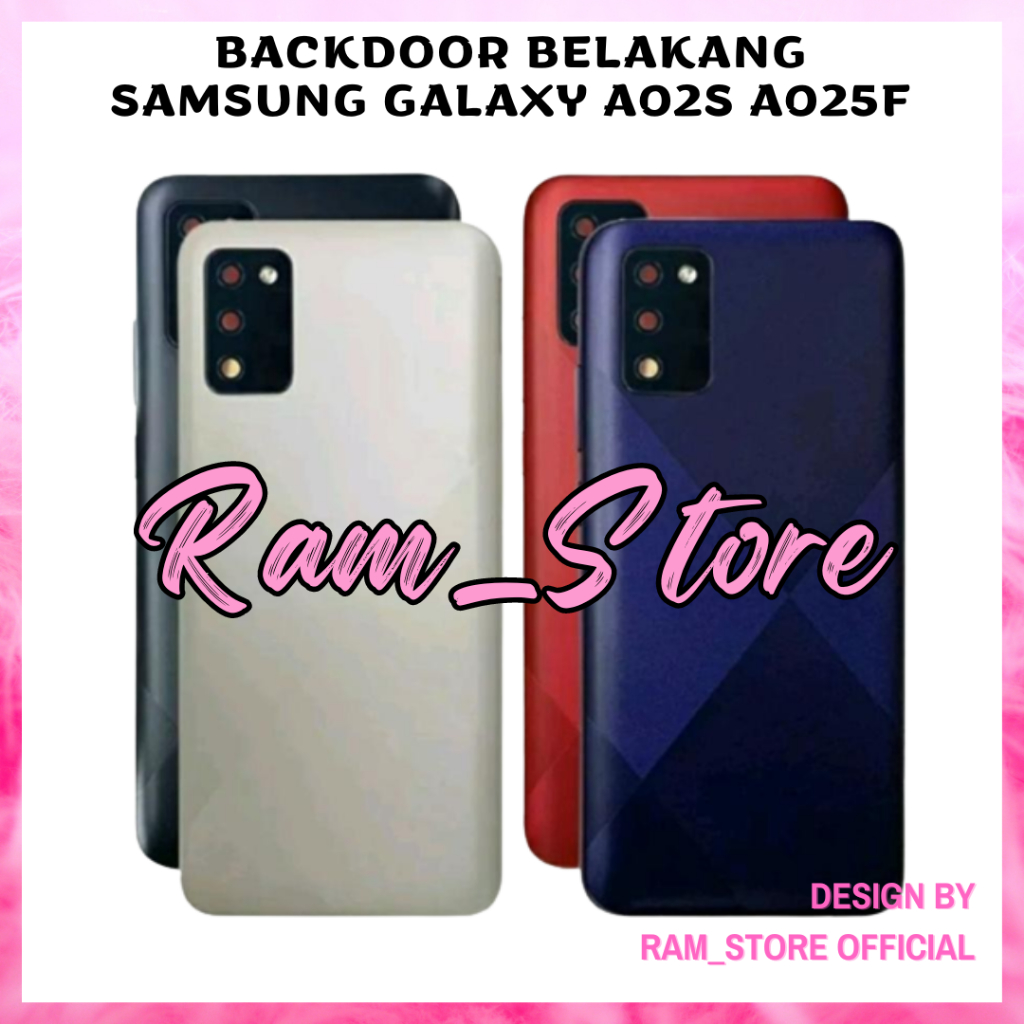 Jual Backdoor + Ring SAMSUNG GALAXY A02S A025F Backdor Back Kover Backcover Tutup Belakang 1 Set ...