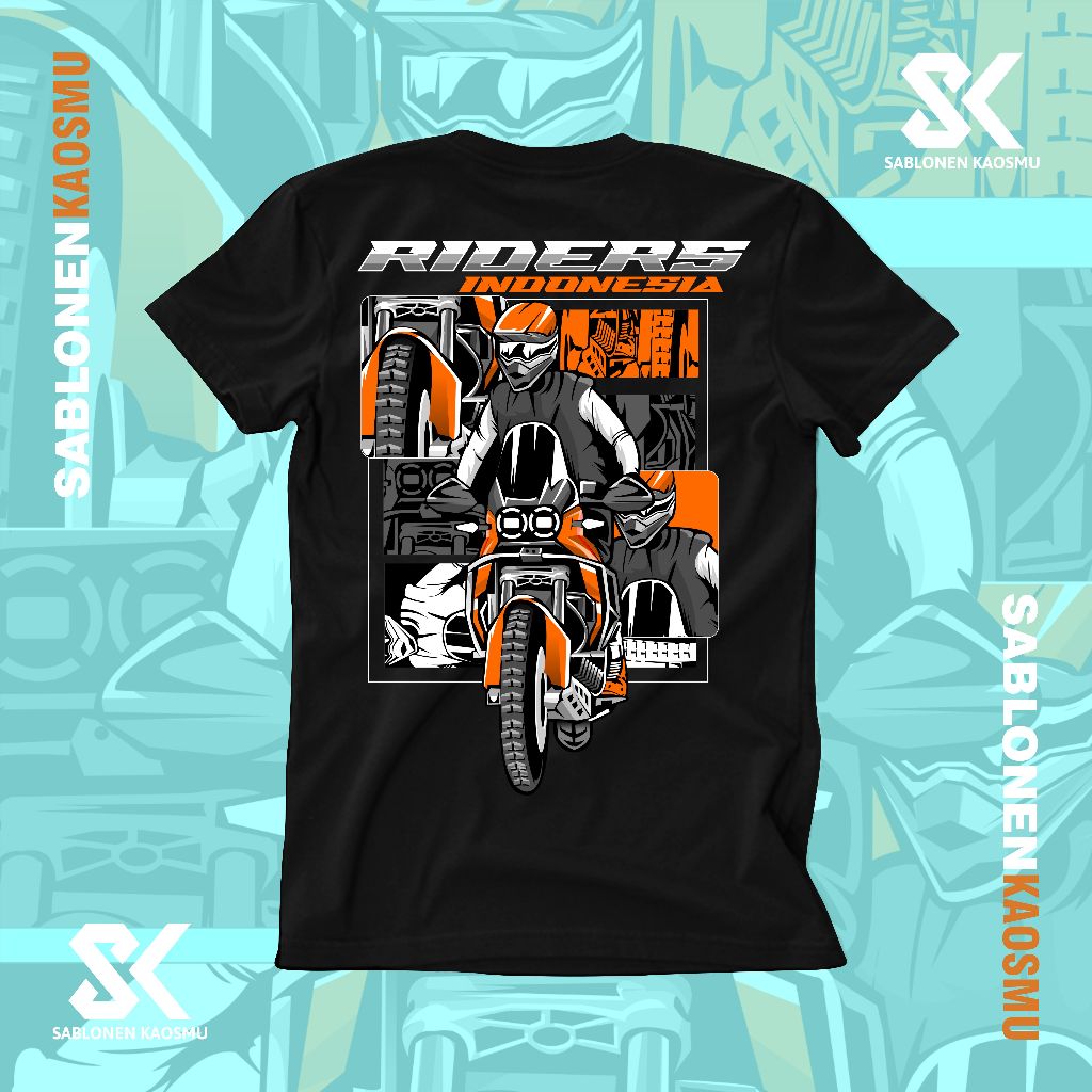 Jual KAOS RIDERS INDONESIA - COMBAD 24S PREMIUM | MOTOR SERIES | Shopee Indonesia
