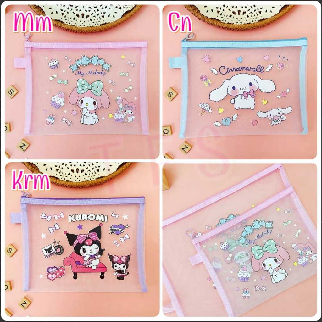 Jual ( ^ ω ^ ) -EI Map file jaring A4 A5 sanrio | kuromi | melody | map ...