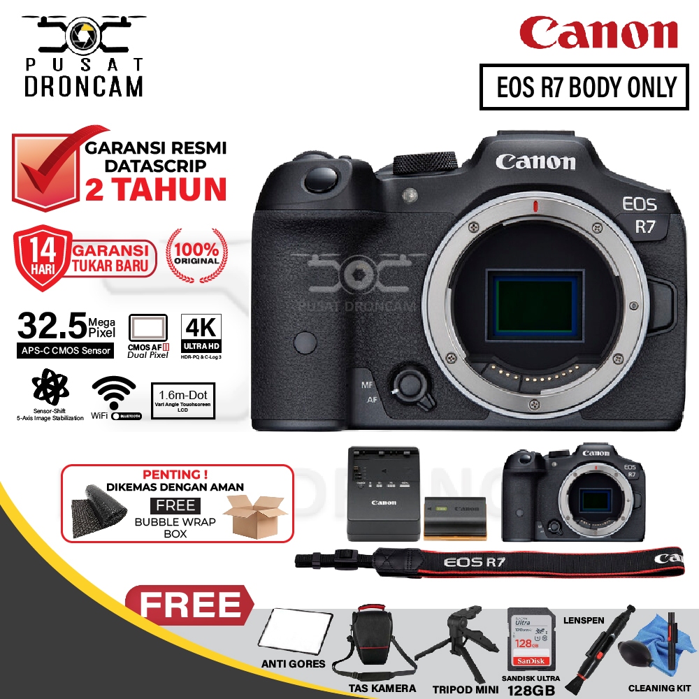 Jual Canon EOS R7 Body Only Mirrorless Camera EOS R 7 BO - Original Resmi | Shopee Indonesia