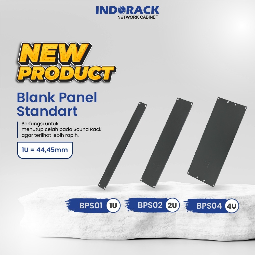 Jual INDORACK BLANK PANEL STANDART 1U 44,45 MM 1U/2U/4U | Shopee Indonesia
