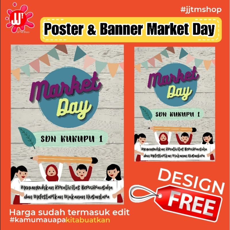 Jual Poster dan Banner Market Day | Shopee Indonesia