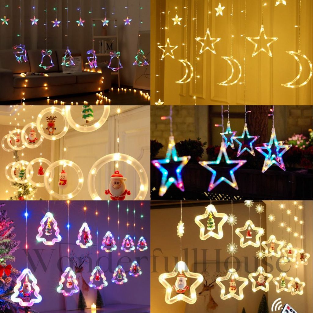 Jual Lampu Natal LED Lampu Hias Multifungsi Lampu Bulat Bintang Pohon ...