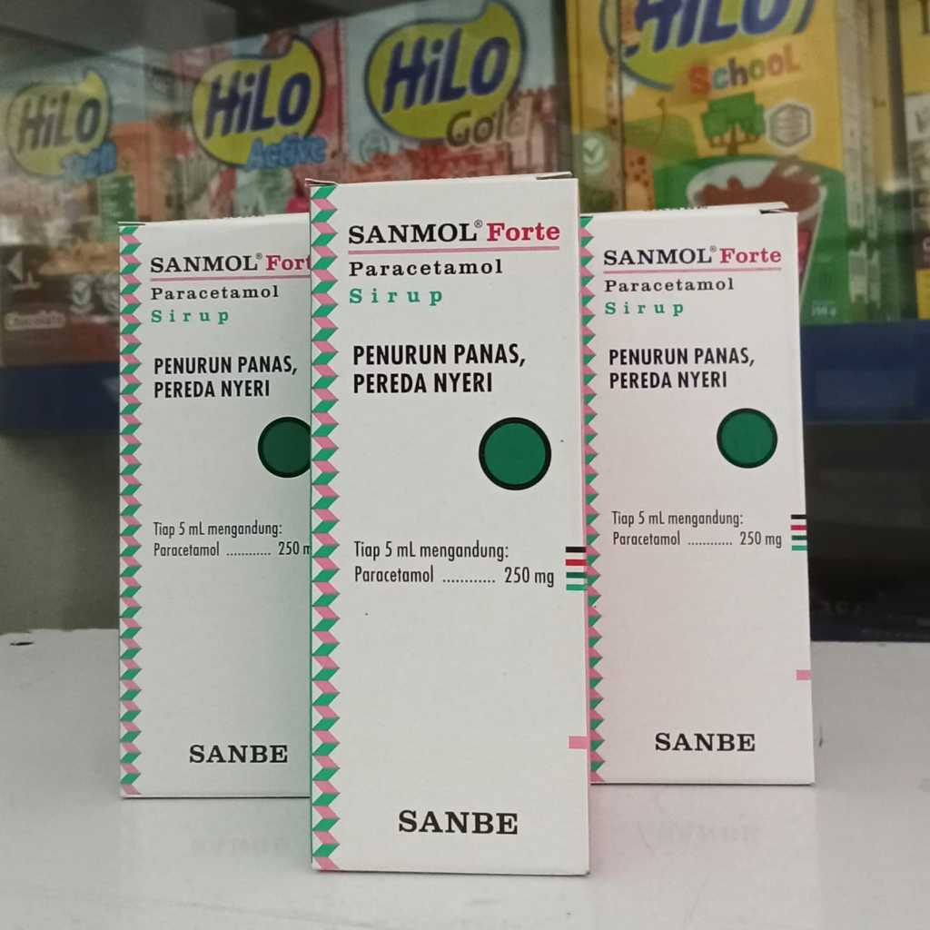 Jual SANMOL Forte Sirup Paracetamol 60ml | Shopee Indonesia