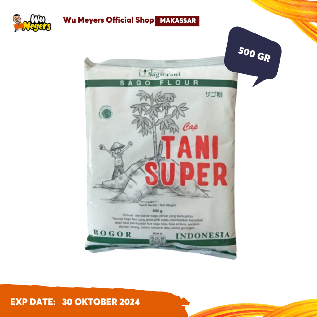 Jual Tepung Sagu Tani cap Tani Super 500g - Wu Meyers Makassar | Shopee ...