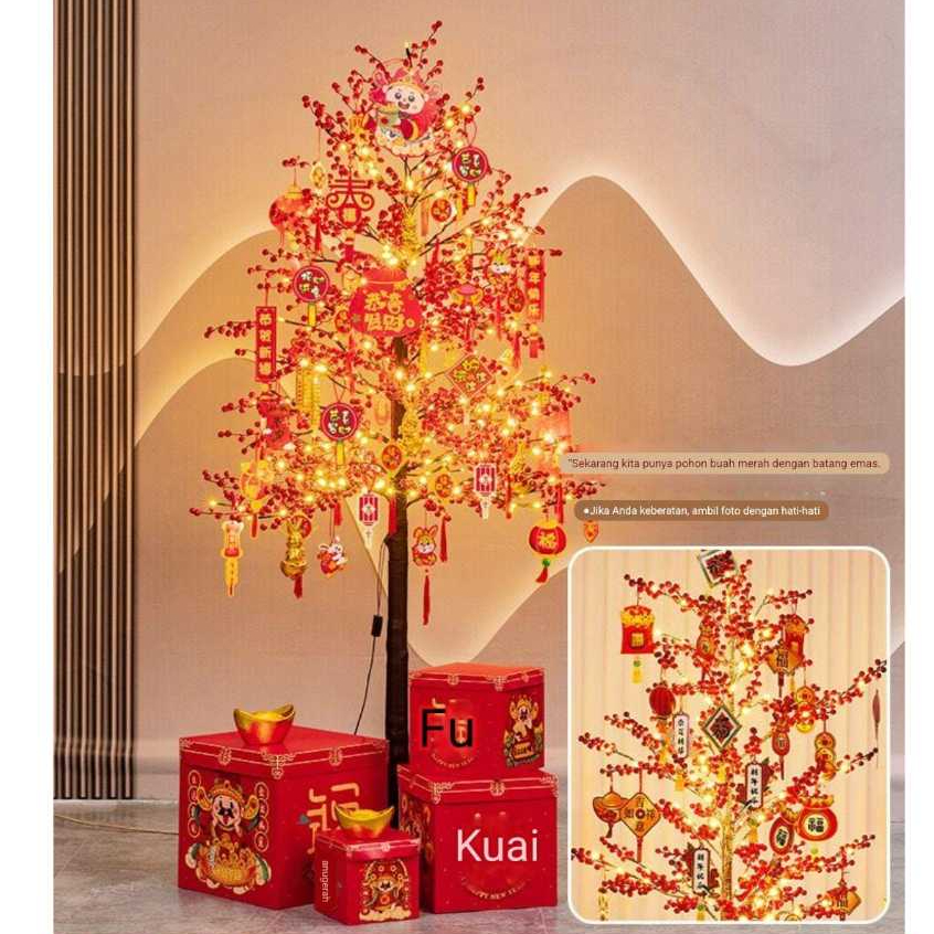 Jual Pohon Imlek 2024 Besar - Pohon Bunga Cherry keberuntungan - Pohon ...