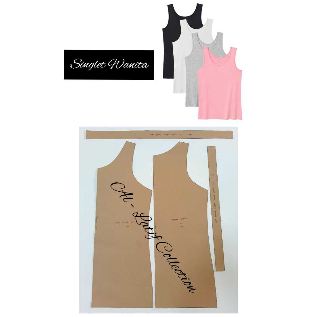 Jual Pola Jiplak / Pola Instan SINGLET WANITA DEWASA | Shopee Indonesia