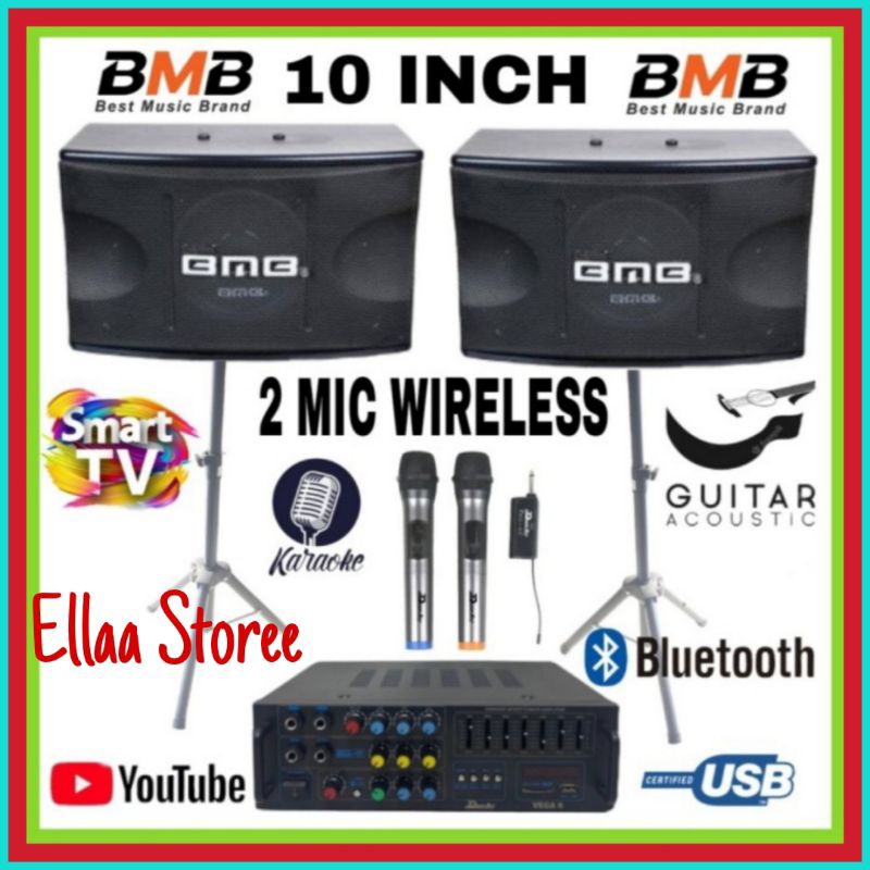 Jual Paket karaoke BMB 10 inch cs 450 v ampli bluetooth | Shopee Indonesia