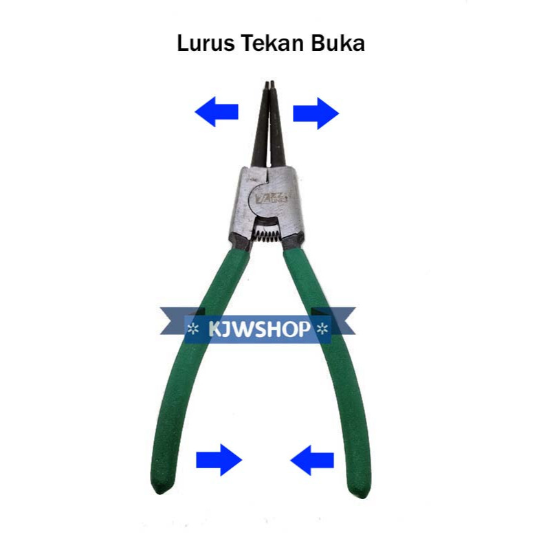 Jual Tang Snap Ring Lurus Tekan Buka 7 Inch Tang Sepi Lurus Tekan Buka ...