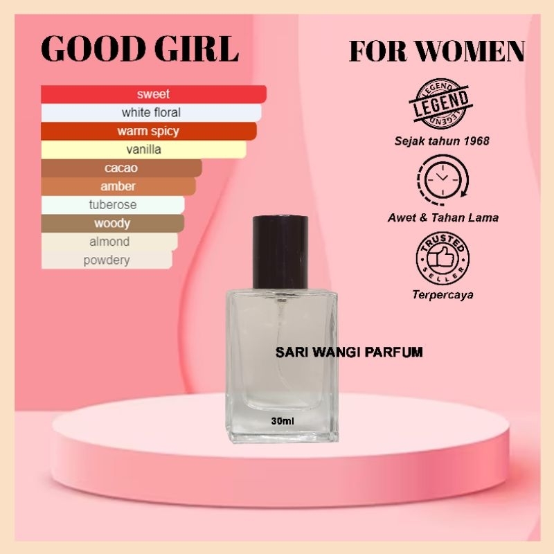 Jual 30ml Good Girl ( parfum refill in the line of Good Girl ) | Shopee ...
