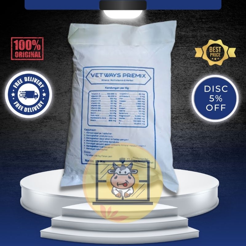 Jual Vetways Premix 1kg - Multivitamin dan Mineral Lengkap Untuk Sapi ...