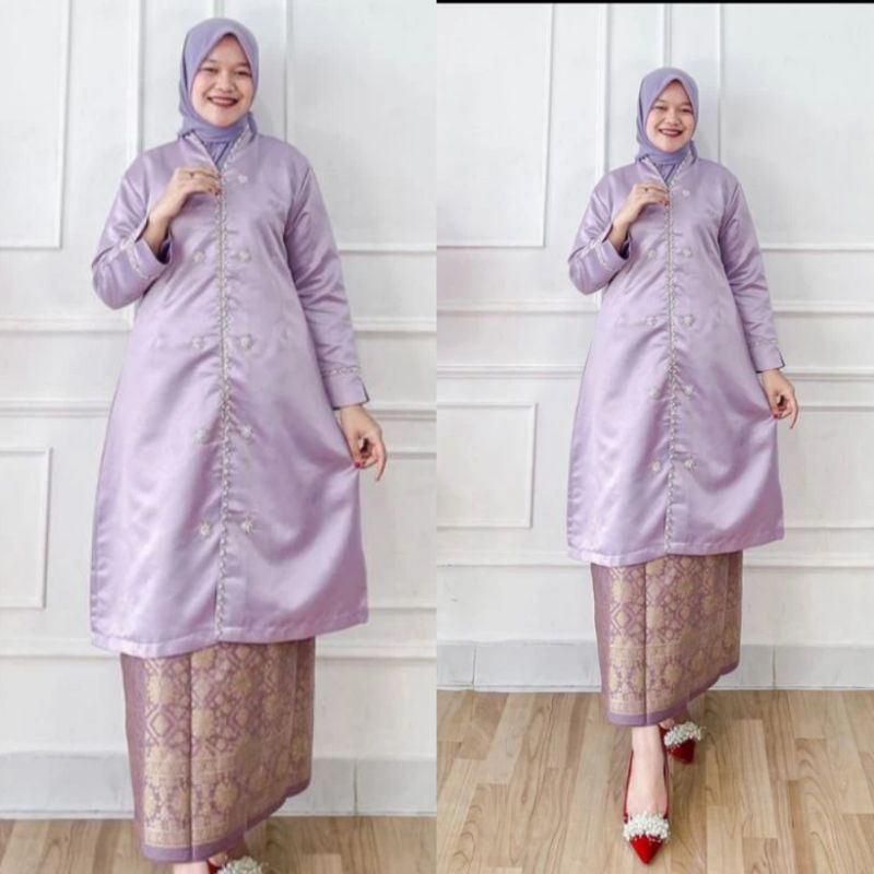 Jual FK-SET KEBAYA KURUNG TAFFETA/ BRIDAL FULL PAYET // BAJU KURUNG TAFFETA MELAYU // BAJU ...