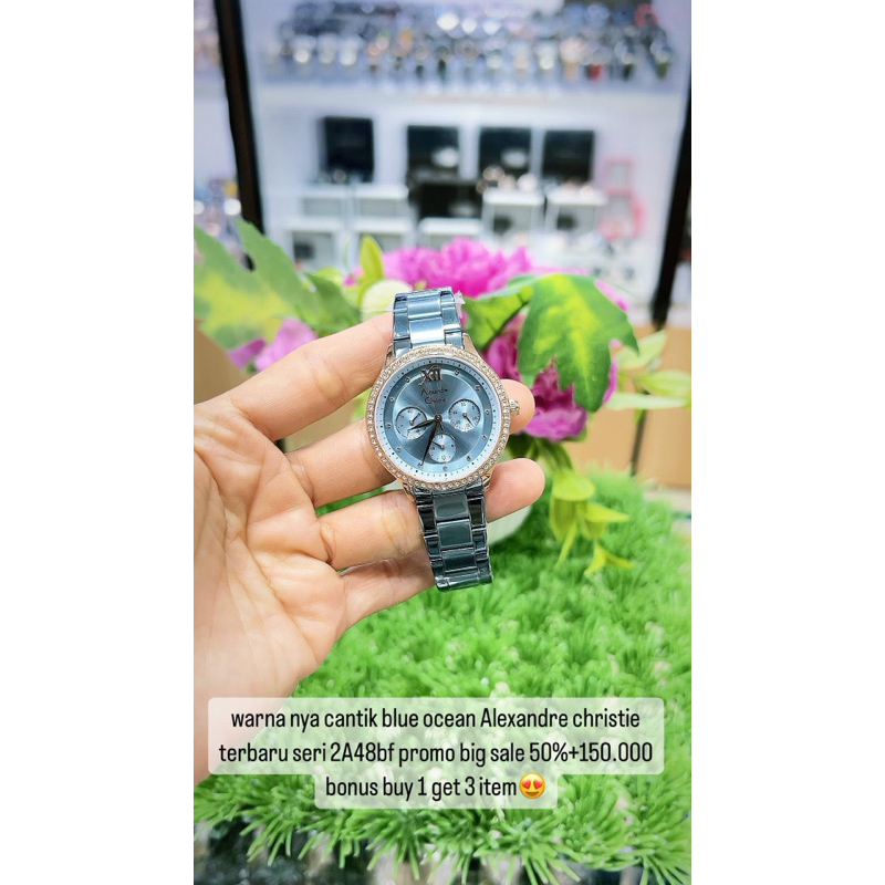 Jual ALEXANDRE CHRISTIE BIRU SERI 2A48 BF | Shopee Indonesia
