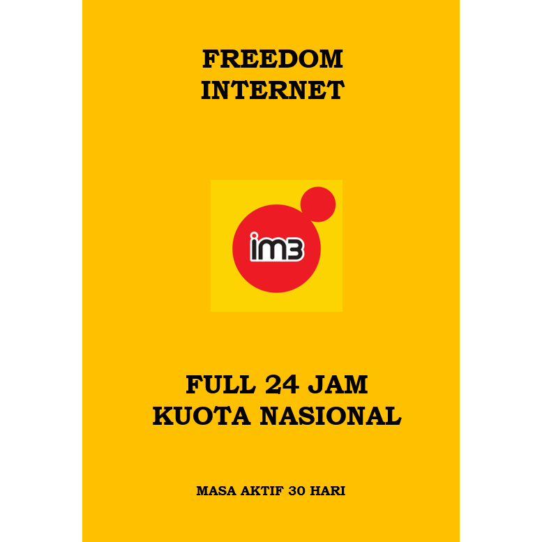 Jual Kuota Internet Freedom | Shopee Indonesia