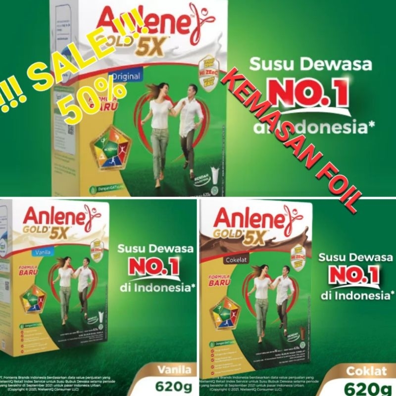 Jual Anlene Gold 5x 620gr FOIL !!! PROMO !!! | Shopee Indonesia