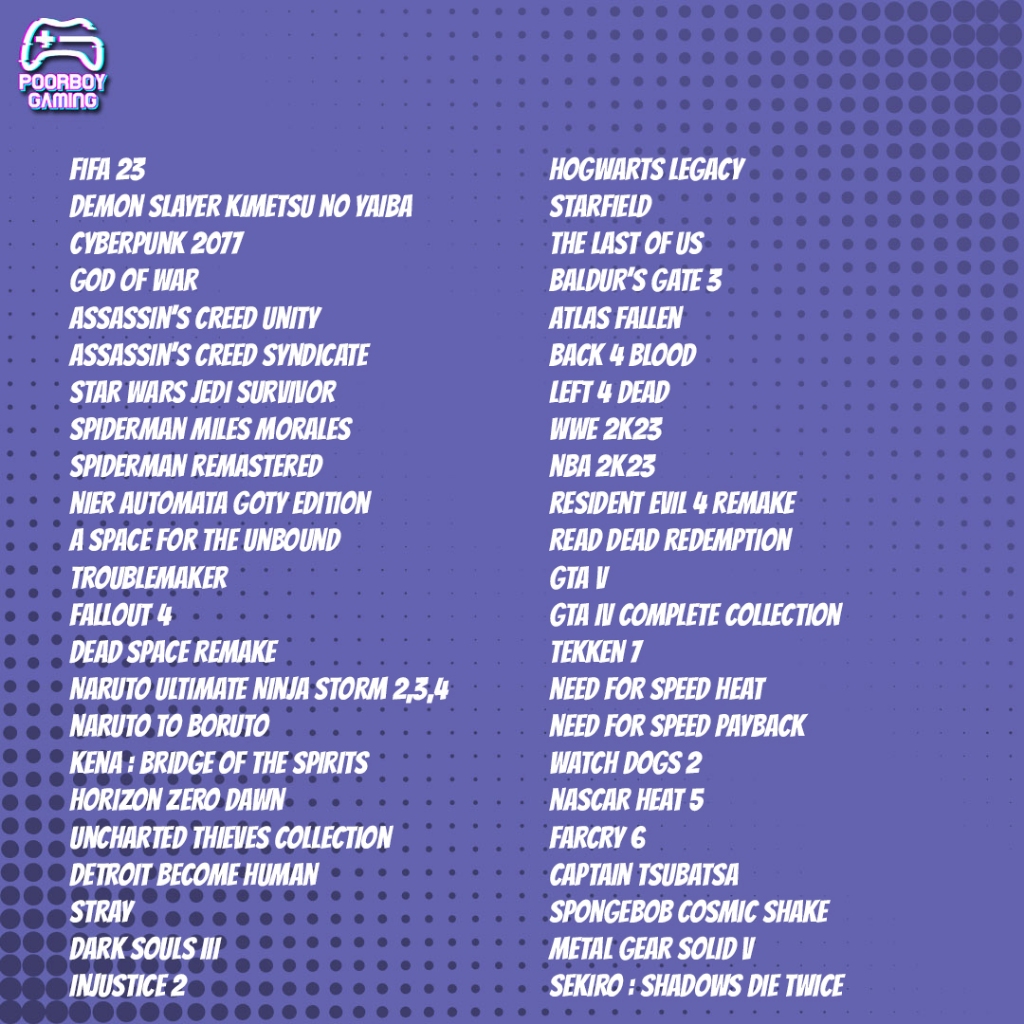 Jual 5 GAME ORIGINAL BEBAS PILIH DARI LIST | 100% Original Game ...