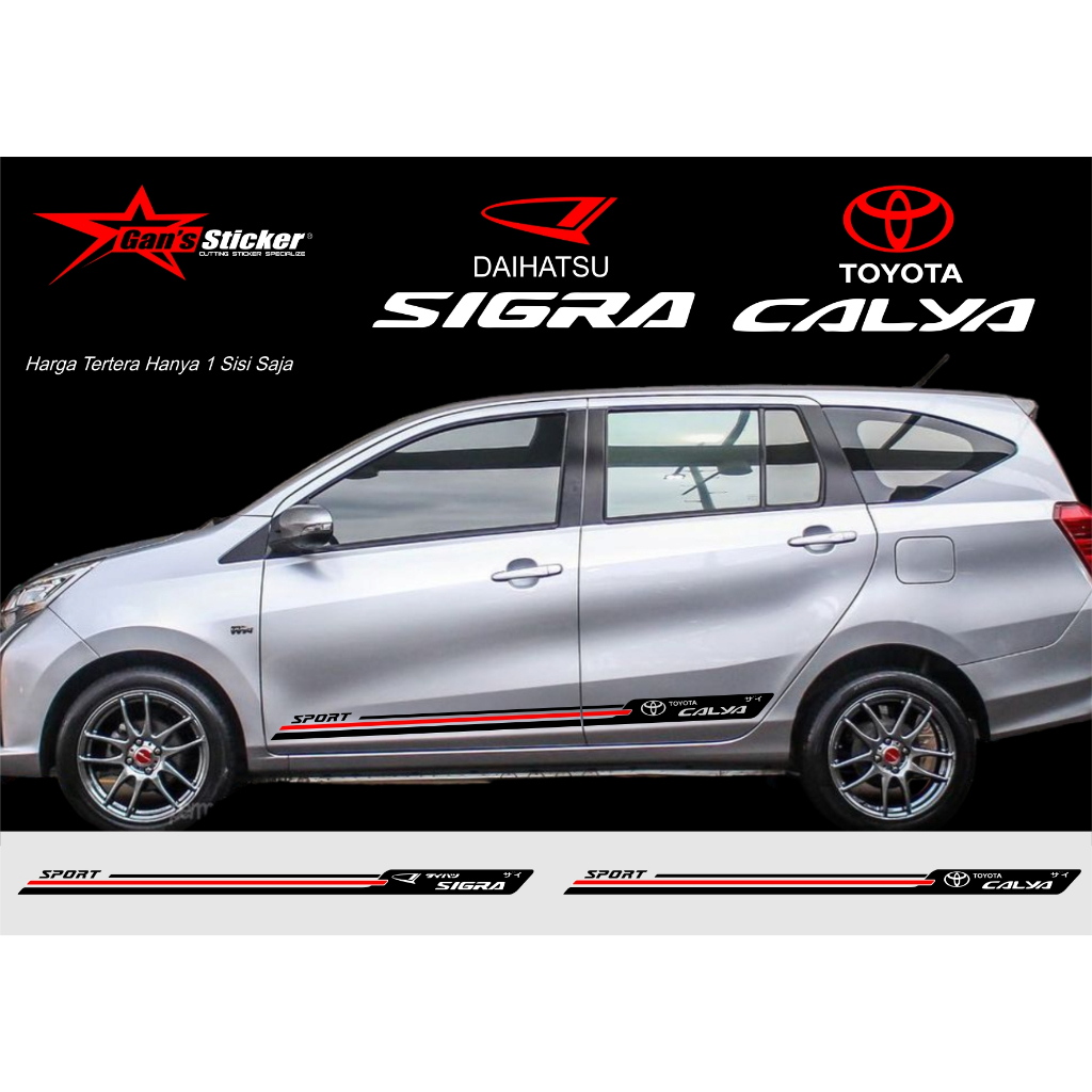 Jual Sticker toyota calya daihatsu sigra aksesories calya sigra 2023 ...