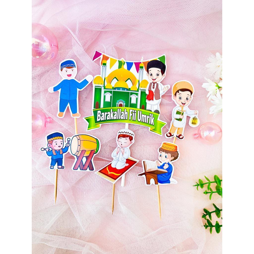 Jual JT - Anak Santri Islamic Boy - Mini Topper Cake Birthday / Hiasan ...