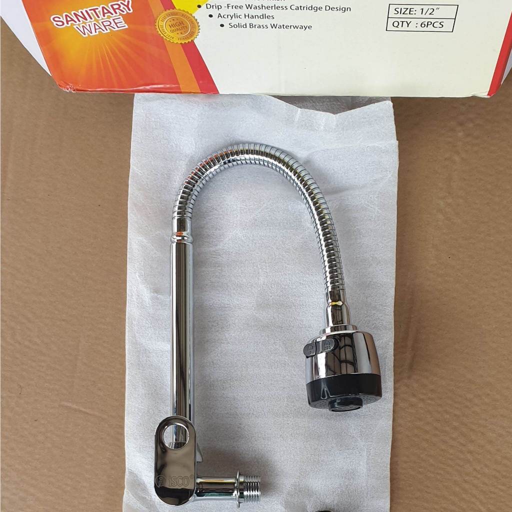 Jual Isco Kran Keran Flexible Angsa Wastafel Dinding Engkol Cuci Piring ...