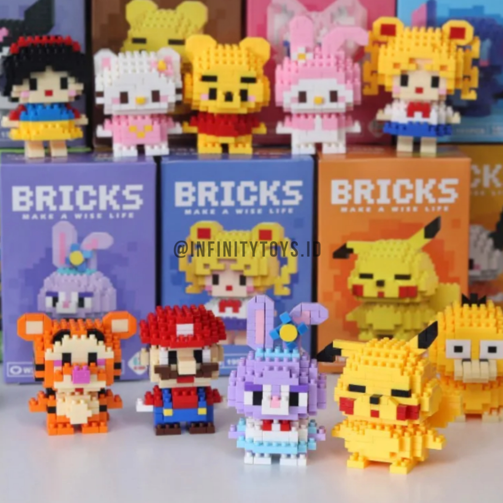 Jual INFINITY Nano Bricks Mini Balok Susun Mainan Model Kartun Micro ...
