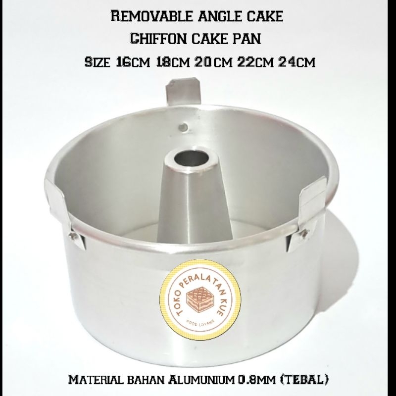 Jual loyang chiffon cake lurus pressed 16,18,20,22,24 bahan alumunium 0 ...