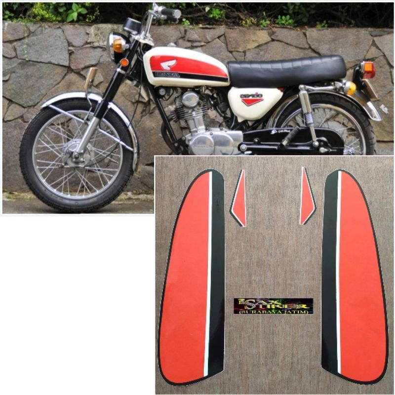 Jual Striping Honda CB 100 CB100 jadul lama | Shopee Indonesia