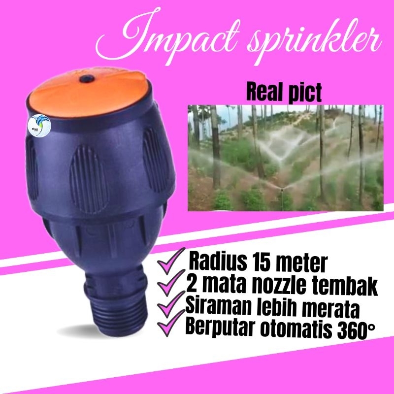 Jual Sprinkler Pertanian Taman Springkler Impac 1/2 inch Alat Siram ...