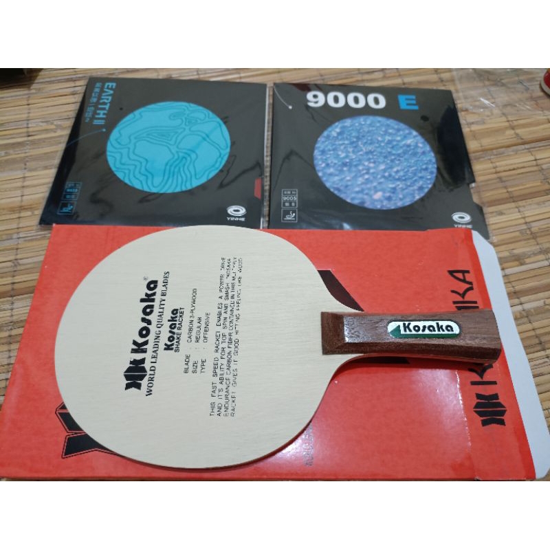 Jual PAKET BET TENIS MEJA KOSAKA CARBON PLUS YINHE EARTH ORIGINAL | Shopee Indonesia