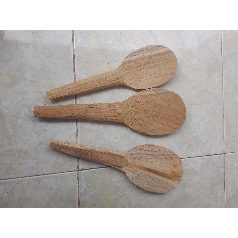 Jual CEntong Kayu Jati Standar Entong kayu Entong Nasi Warung Centong ...