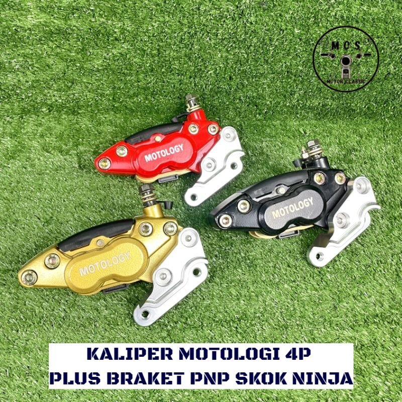 Jual Kaliper Motologi 4 Piston Set Breket Pnp Ninja R RR | Shopee Indonesia