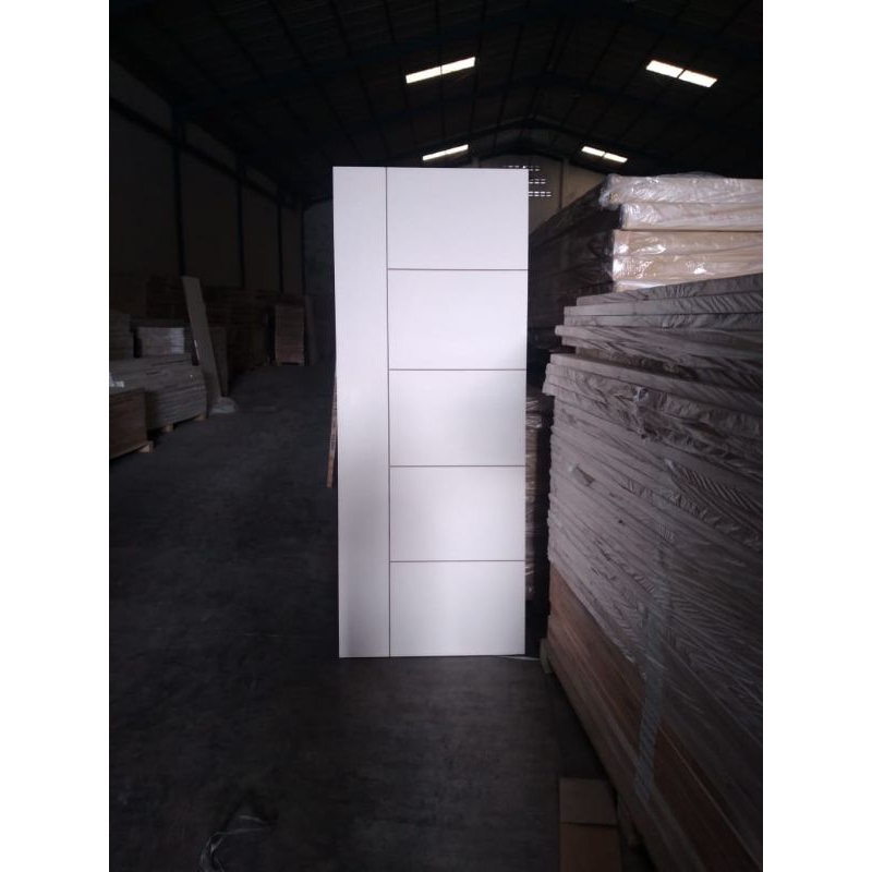 Jual PINTU RUMAH MODERN PINTU ENGINEERING WOOD HONEYCOMB HDF GROOVE ...