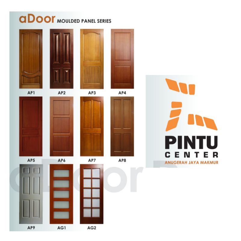Jual PINTU SOLID WOOD PANEL anugerahDoor Finishing Duco Melamine ...