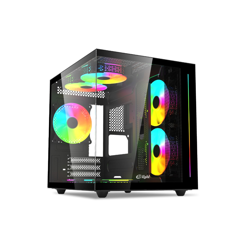Jual CASING ENLIGHT Z8 - Micro ATX - INCLUDE 3 FAN - BLACK WHITE ...