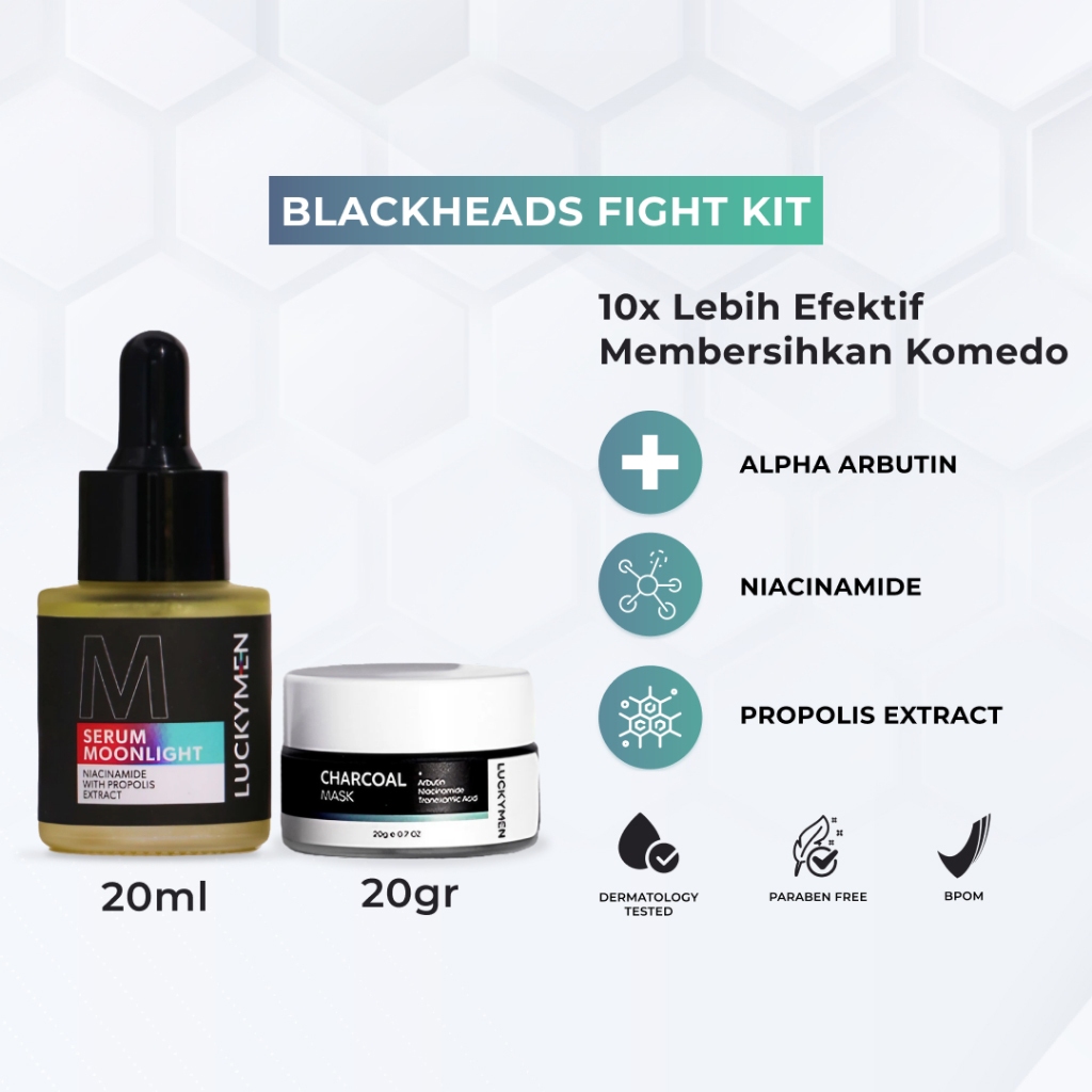 Jual [UPGRADE FORMULA] LUCKYMEN Sunscreen Gel + Charcoal Mask ...