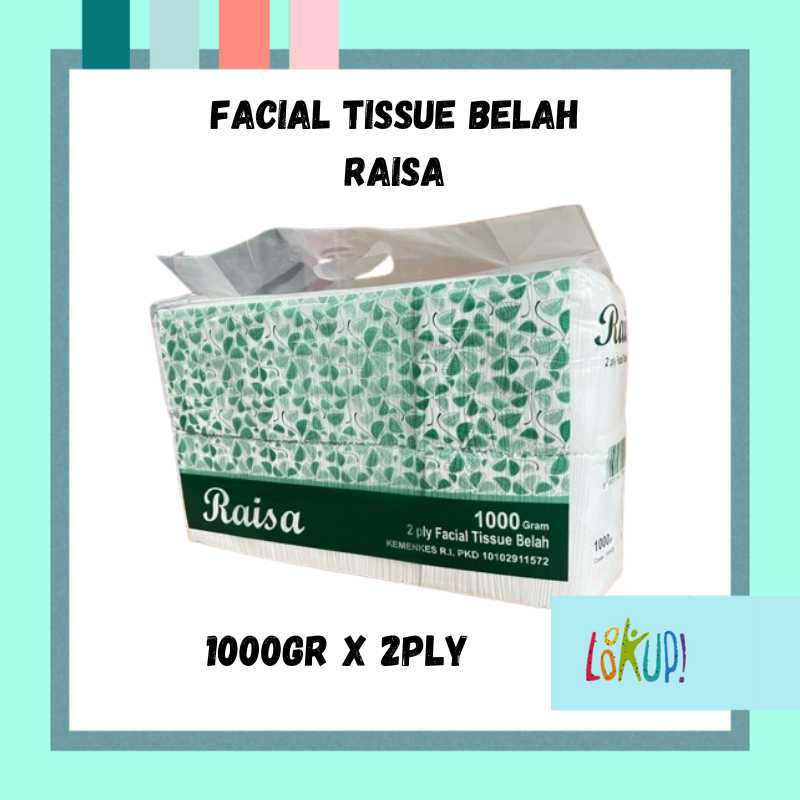 Jual Facial Tissue Belah RAISA / Tisu Tissue Belah 1000gr / RAISA Tisu ...