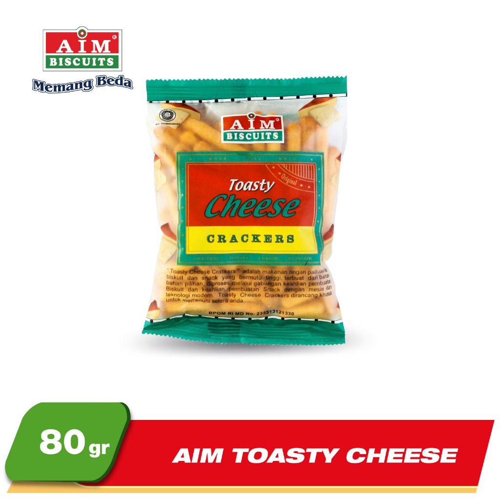 Jual TOASTY CHEESE 80 GR / AIM Biskuit Rasa Keju 80g | Shopee Indonesia