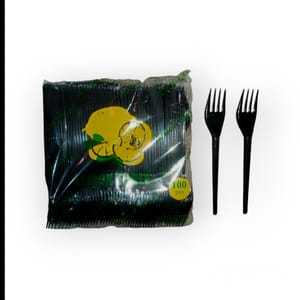 Jual Garpu Makan Plastik / Garpu Panjang Hitam @100Pcs | Shopee Indonesia