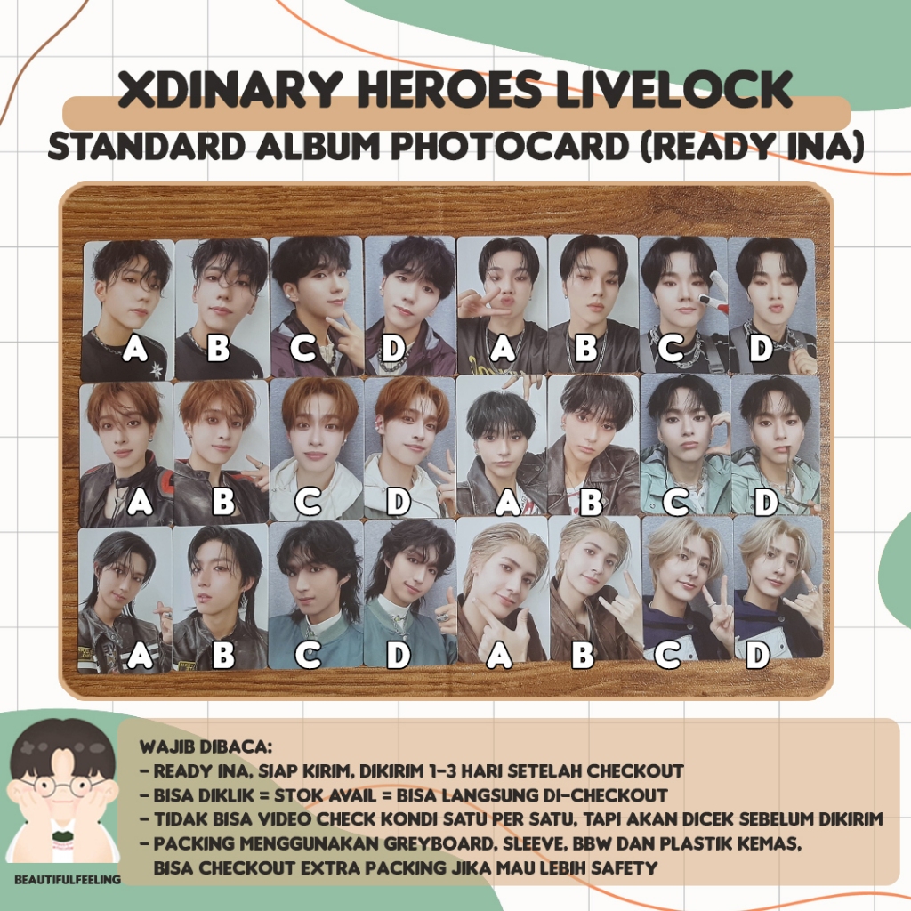 Jual [READY STOCK] LIVELOCK Xdinary Heroes Photocard PC Standard Album | Shopee Indonesia