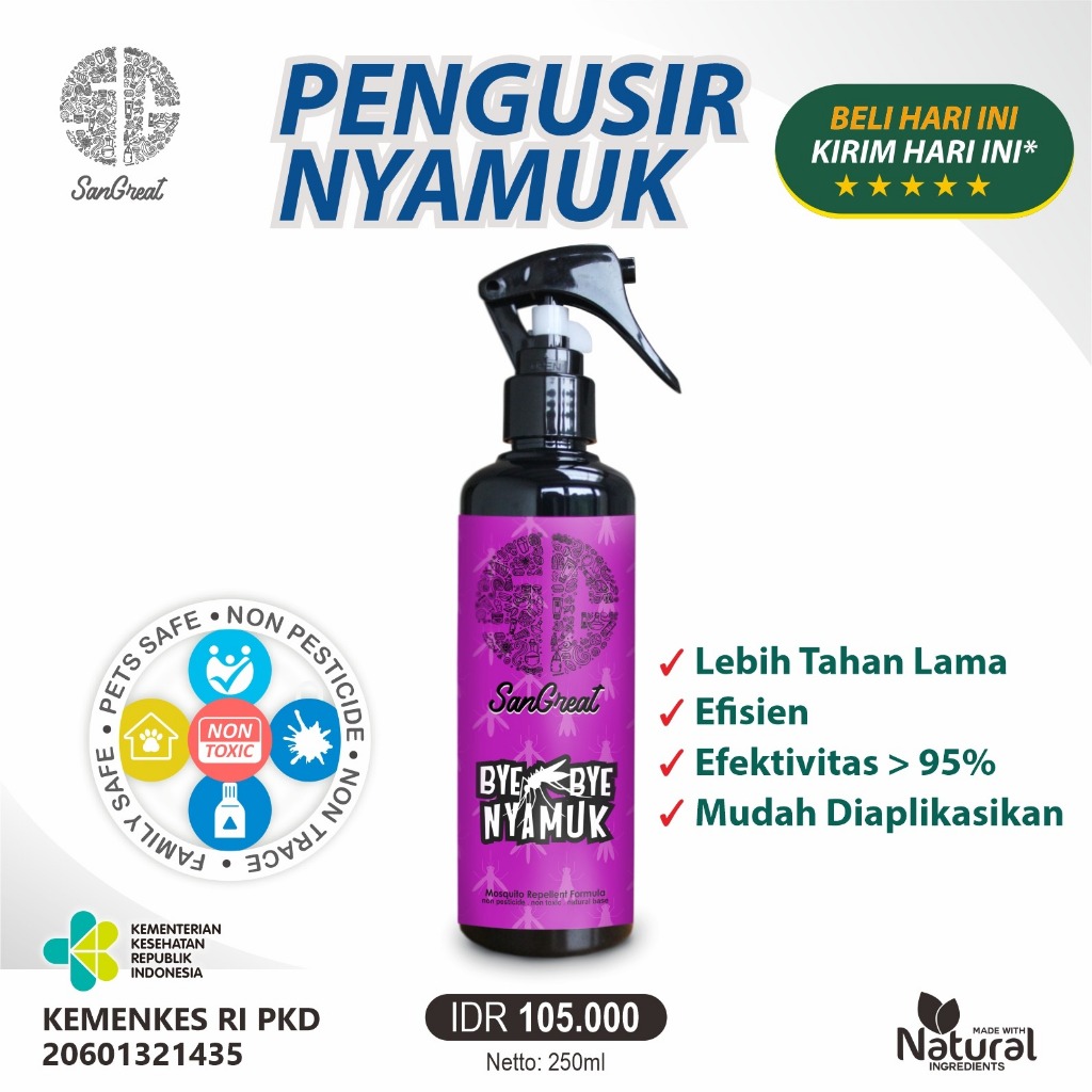 Jual Semprotan anti gigitan nyamuk minyak sereh untuk bayu, balita ...