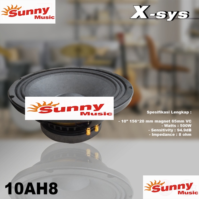 Jual XSYS 10AH8 Komponen Speaker Woofer 10 Inch Original 10 AH8 10 AH 8 ...