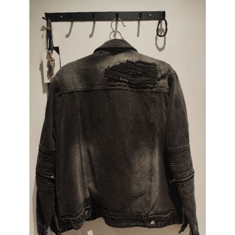 Jual Rucas Jade black biker denim | Shopee Indonesia