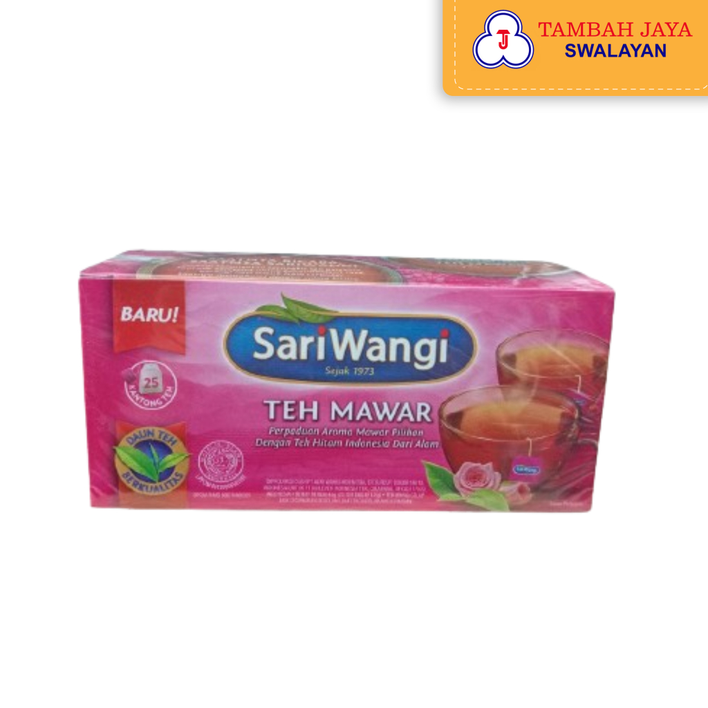 Jual Sariwangi Teh Mawar isi 25 kantong teh | Shopee Indonesia