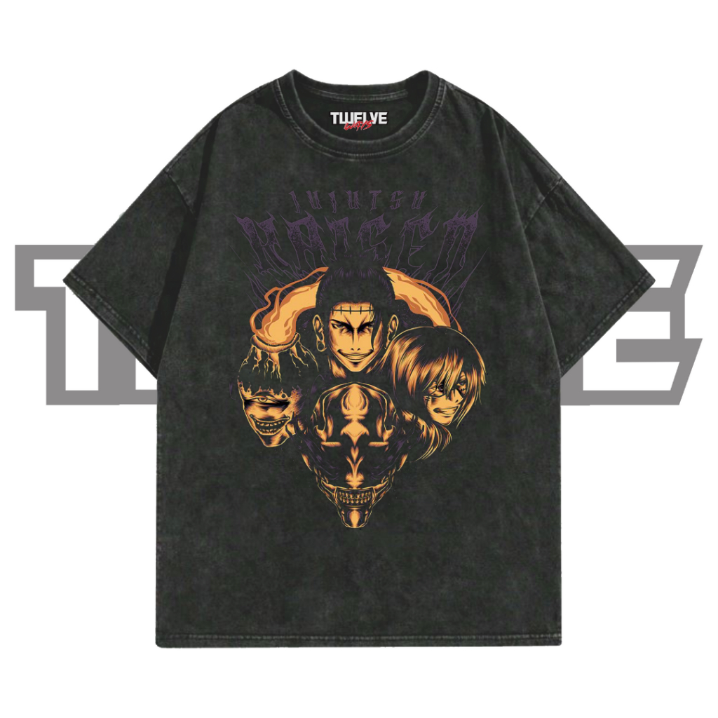 Jual SUGURU GETO Team Jujutsu Kaisen Oversize Wash T-Shirt | Atasan ...
