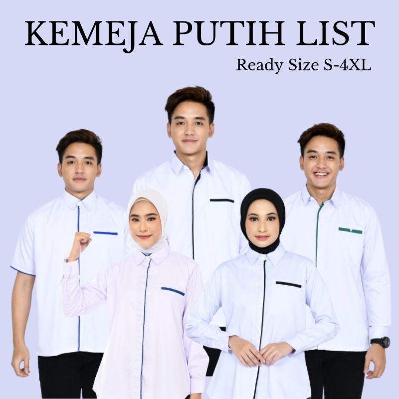 Jual Seragam Kantoran Termurah/Seragam Kerja Kantor Formal/Kemeja Putih ...