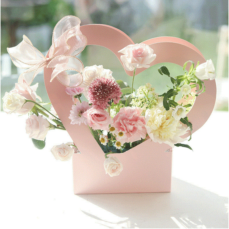 Jual Kotak Bunga Bentuk Love | Flower Box | Box Bunga | Florist ...