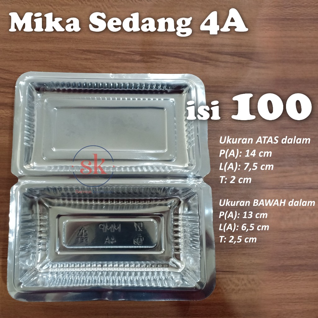 Jual Mika Plastik Nasi Box Mika Makanan Kue Ukuran 4A | Shopee Indonesia
