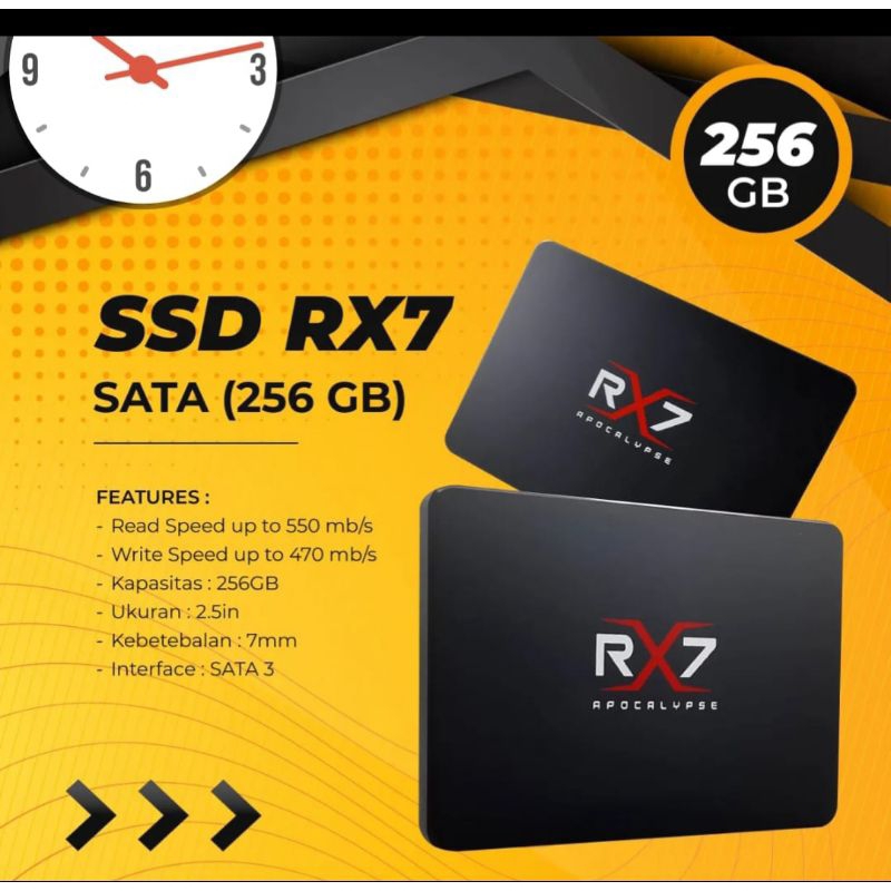 Jual SSD RX7 SATA 256GB SATA 3 GARANSI 2 TAHUN | Shopee Indonesia