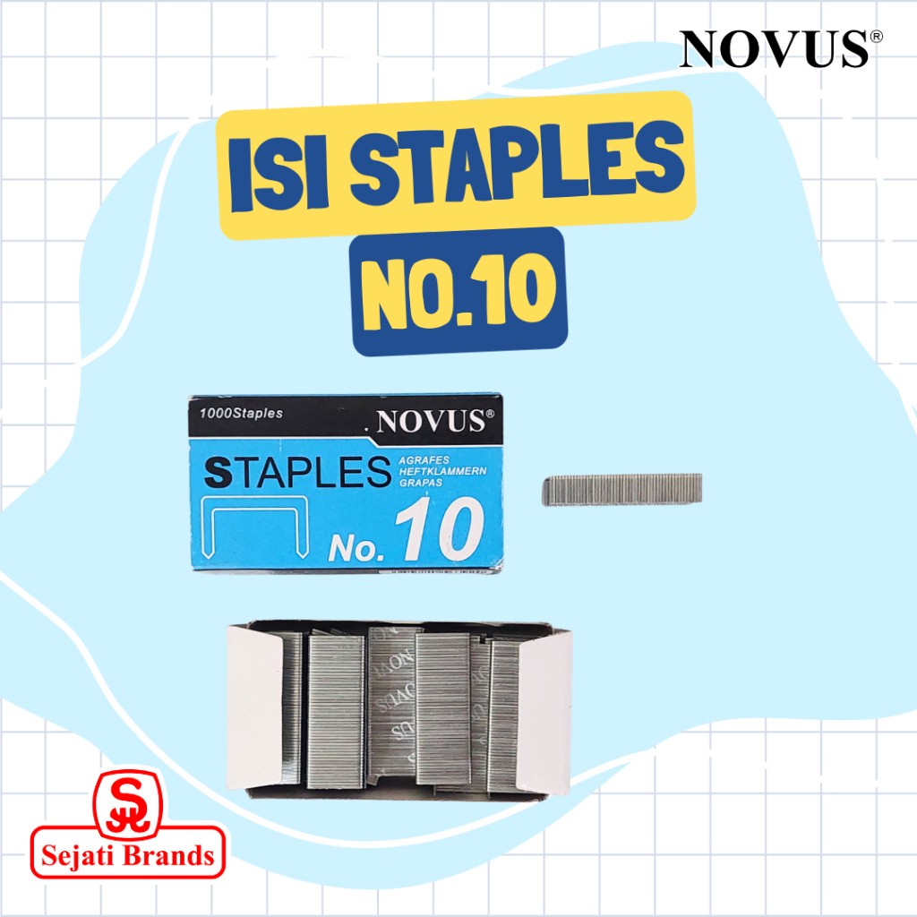 Jual Novus Isi Stapler Kecil No.10 / Isi Staples / Perlengkapan ATK ...