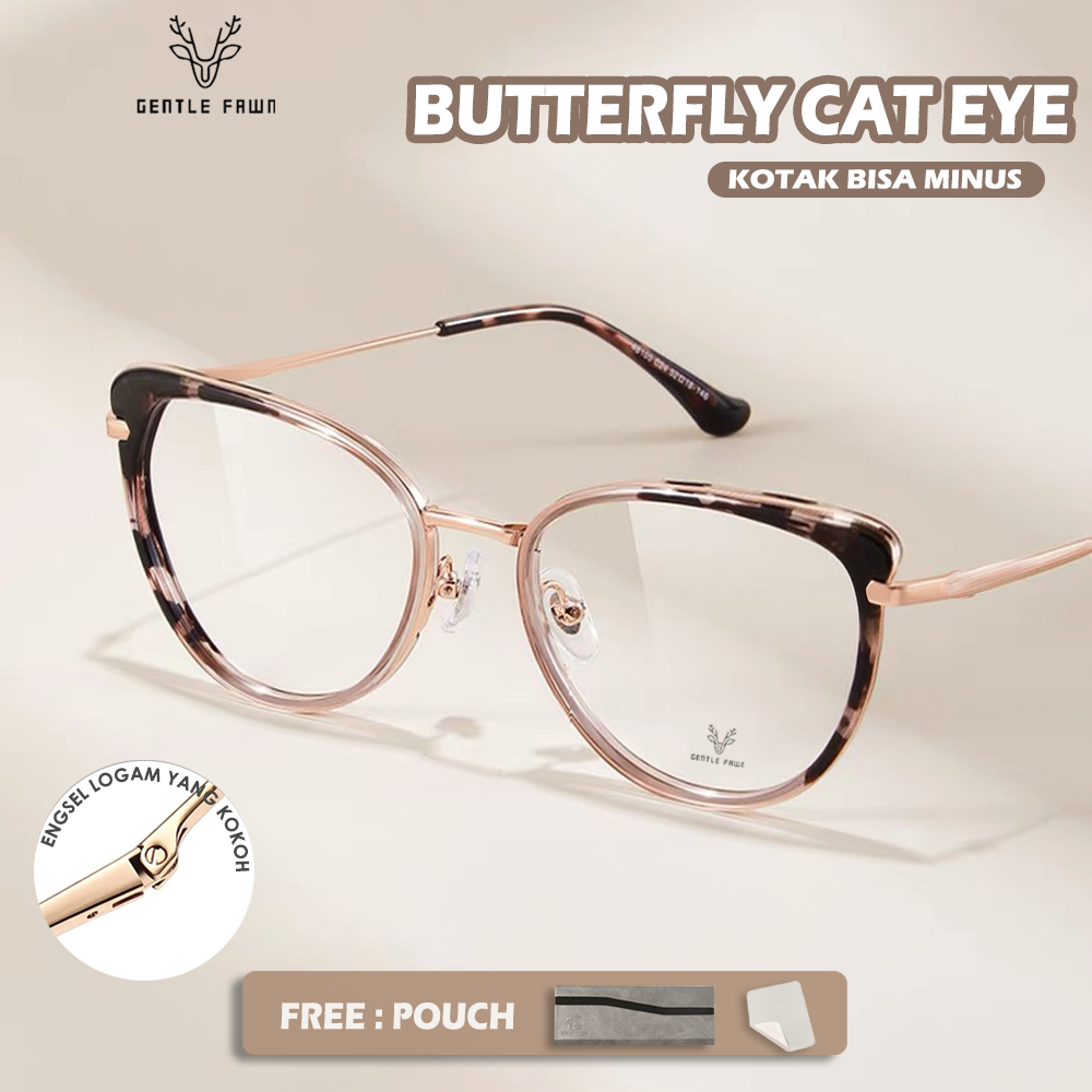 Jual Gentle Fawn Kacamata AntiradiasI Blueray Model Cat Eye Style ...